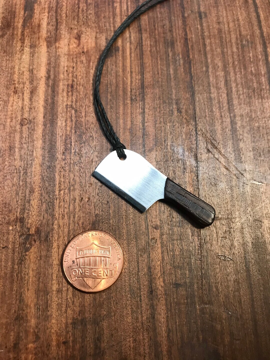 Hand Forged Mini Butcher's Meat Cleaver Necklace Pendant - Etsy