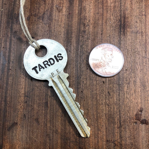 Tardis Key Necklace - Etsy