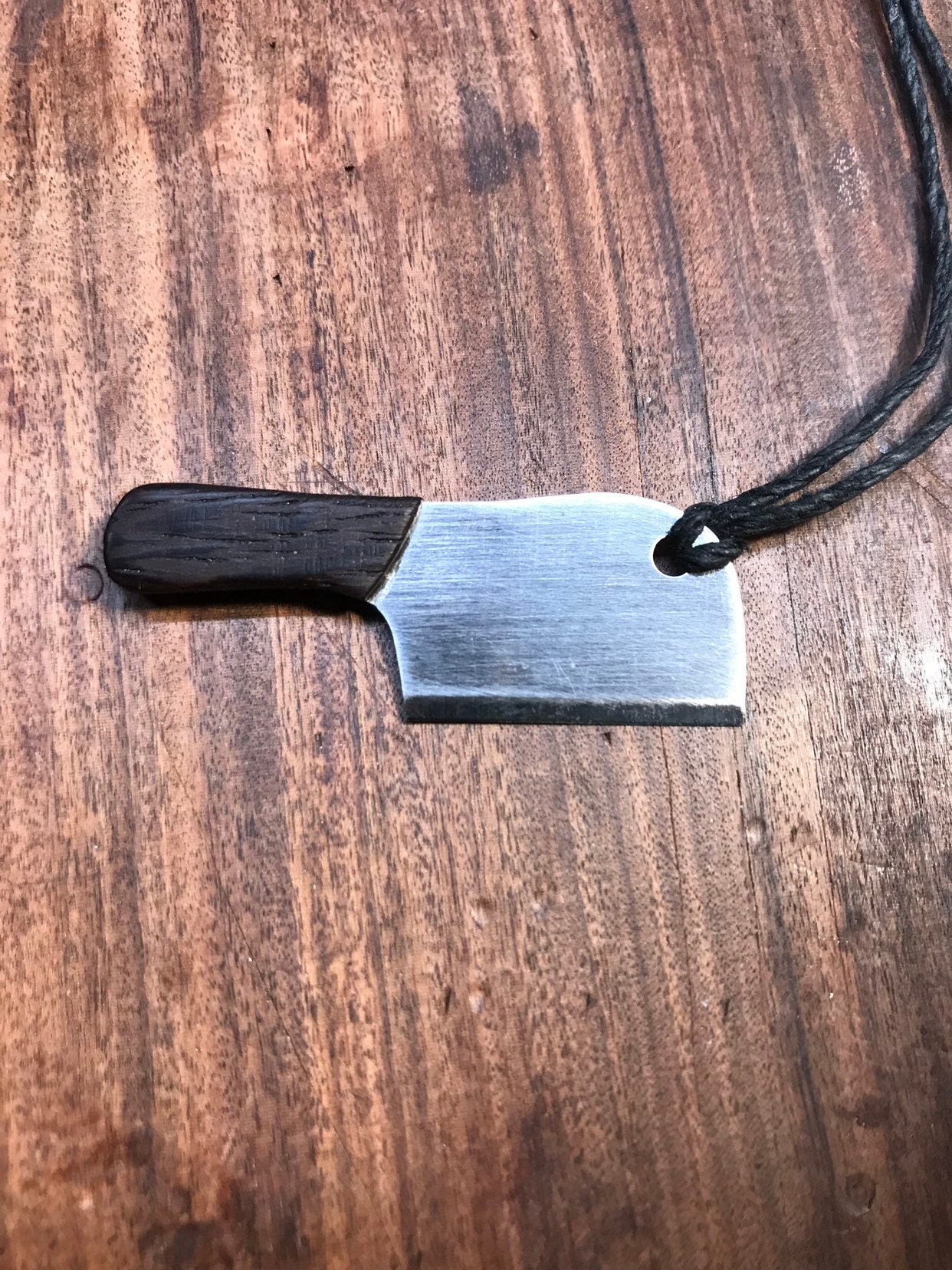 Hand Forged Mini Butcher's Meat Cleaver Necklace Pendant | Etsy