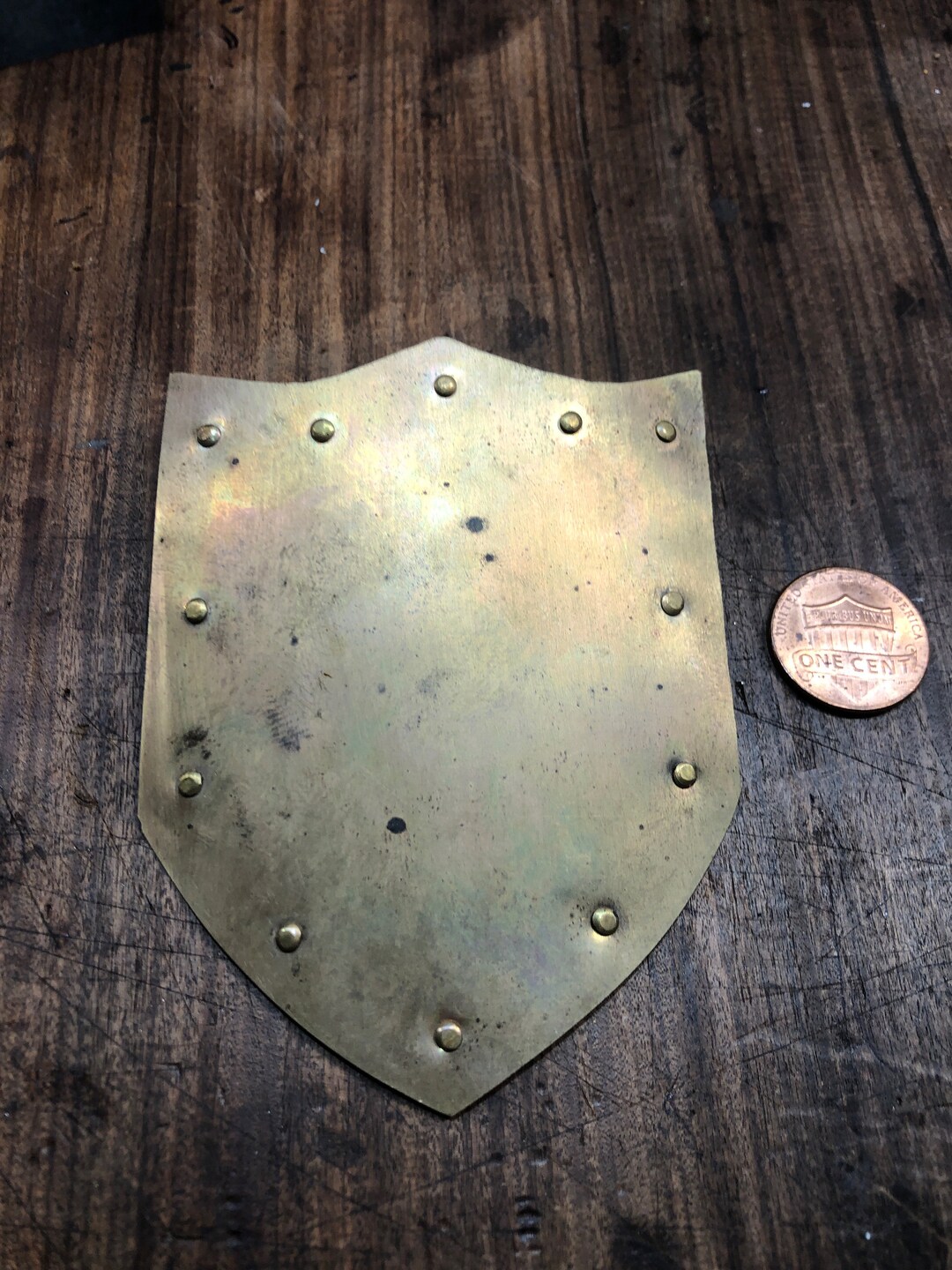 Medieval Shield Brass Miniature - Etsy