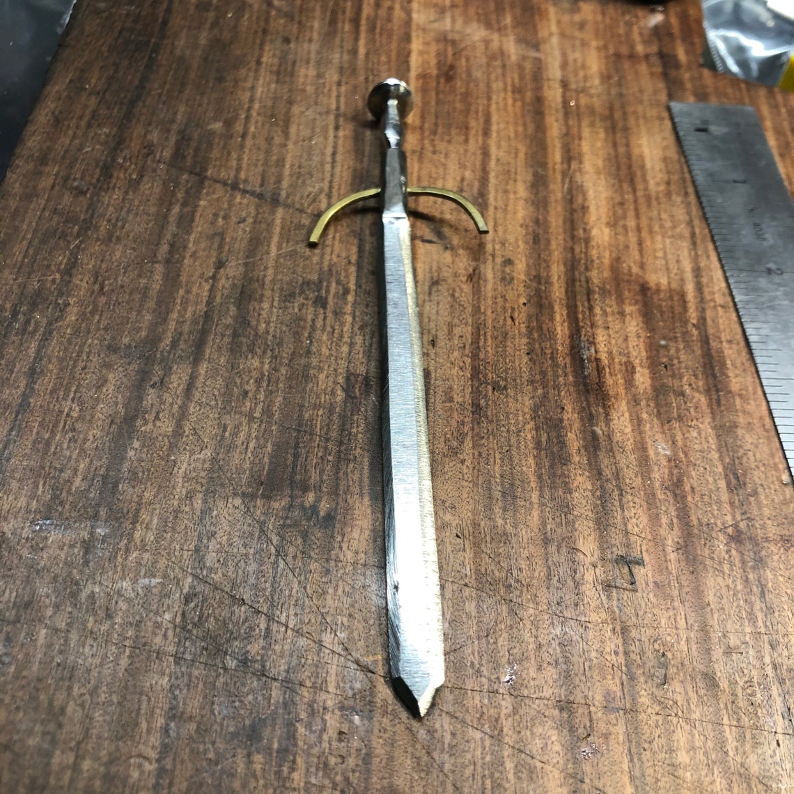 Medieval Viking Sword Miniature Art Made From Nails - Etsy