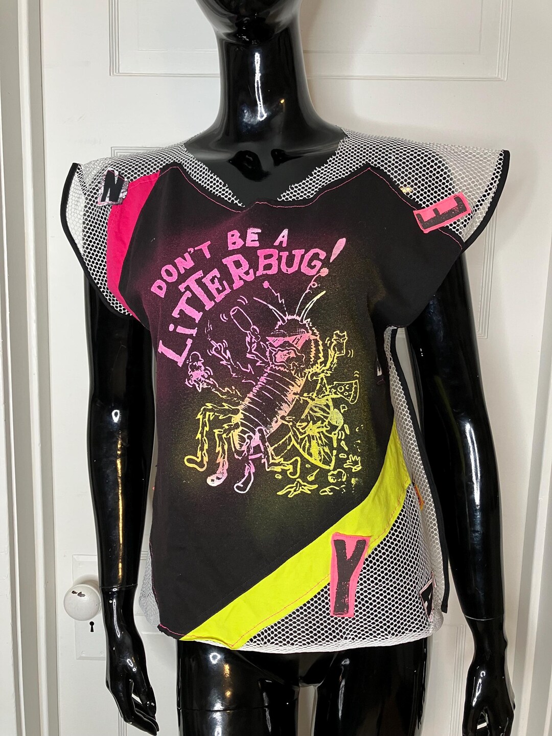 White Fishnet, Mesh Top, Recycled Fashion - Etsy