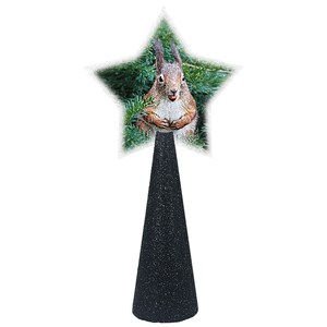 CUSTOM Tree Topper on Black Glitter Base - Etsy