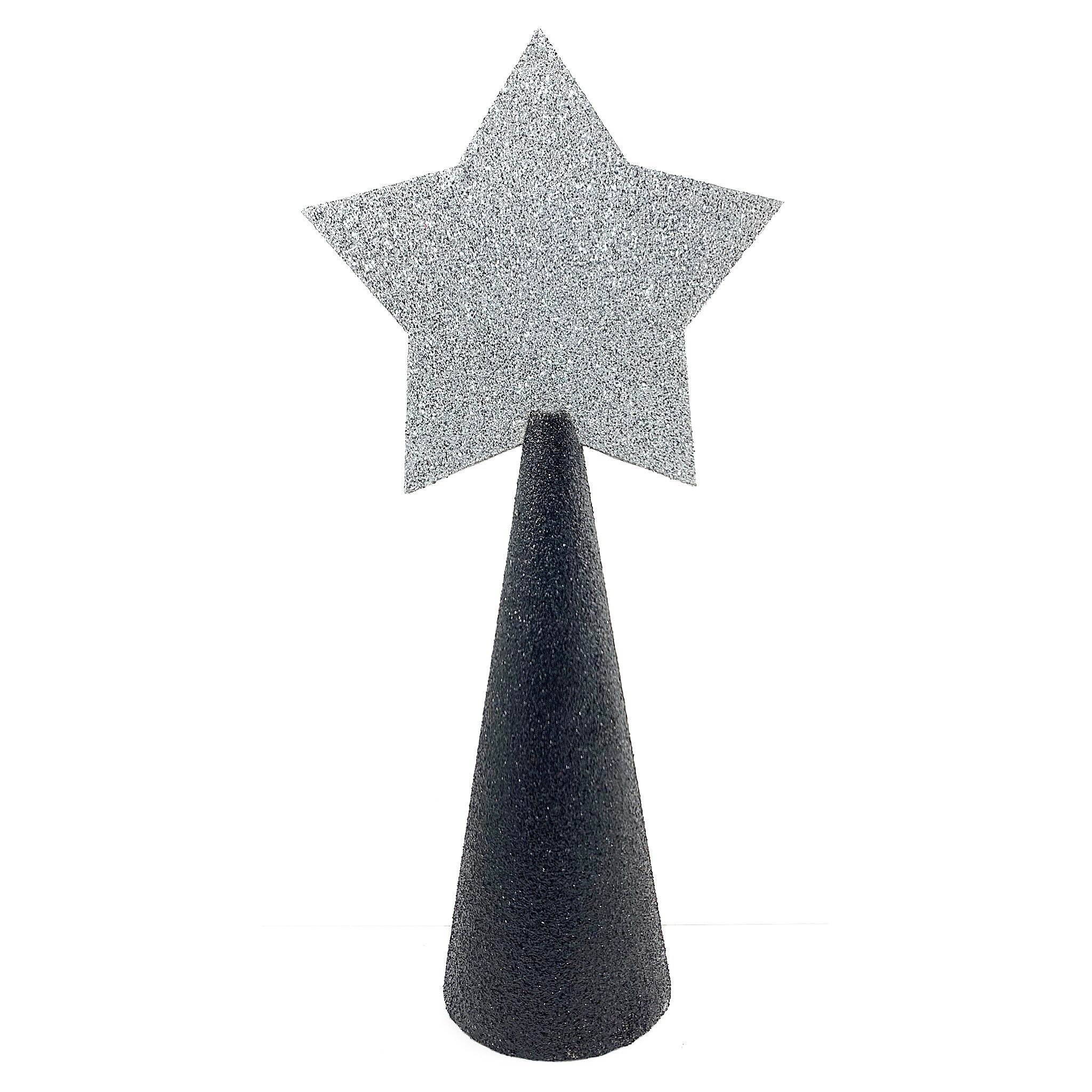 CUSTOM Tree Topper on Black Glitter Base | Etsy