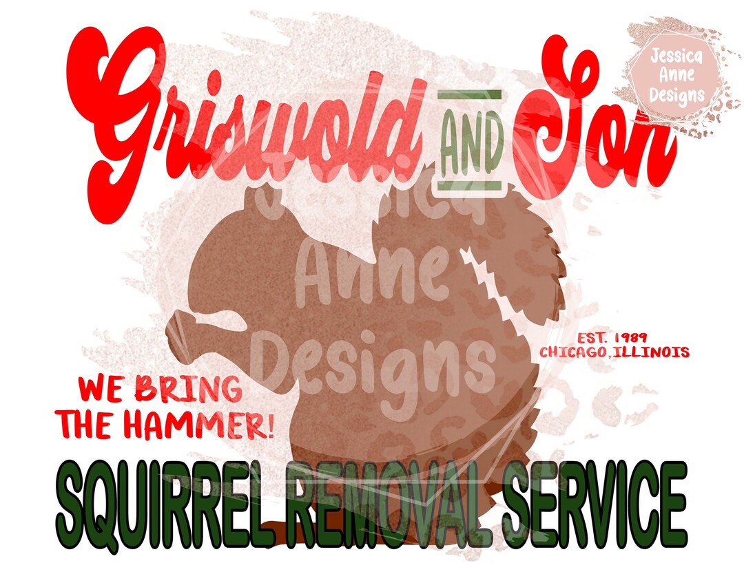 GRISWOLD Squirrel Removal Clark Christmas PNG Sublimation Instant ...