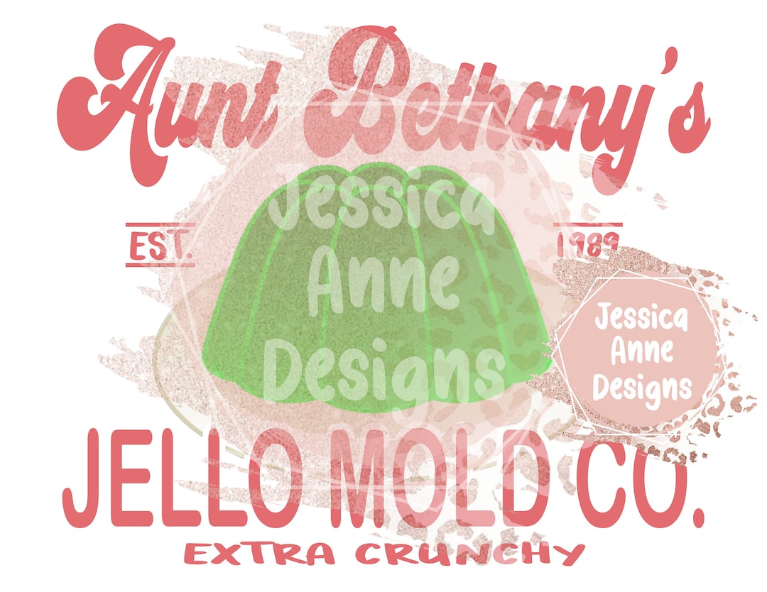 AUNT BETHANY Griswold Lime Jello Mold Christmas PNG Sublimation Instant Digital Design Download ...