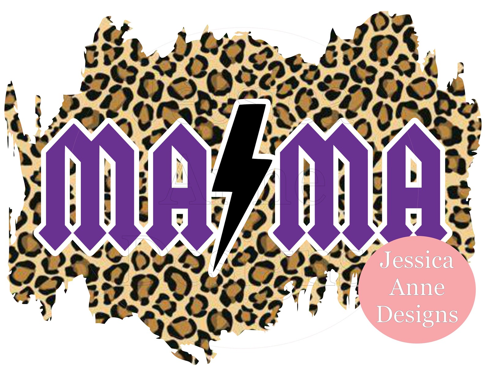 MAMA Leopard Background 6 Different Colors Bundle PNG - Etsy