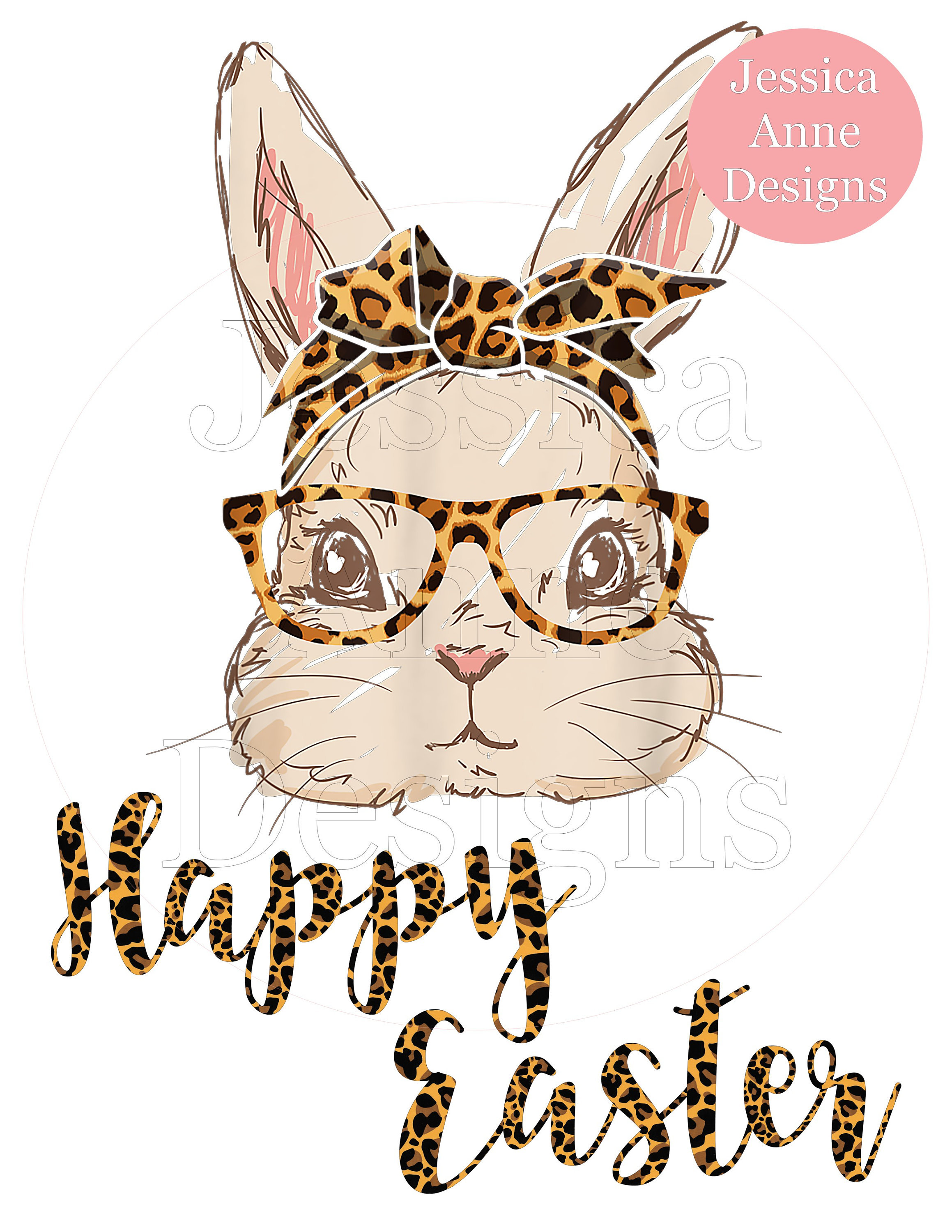 Digital Bunny With Glasses PNG Easter Bunny With Glasses Bunny With ...