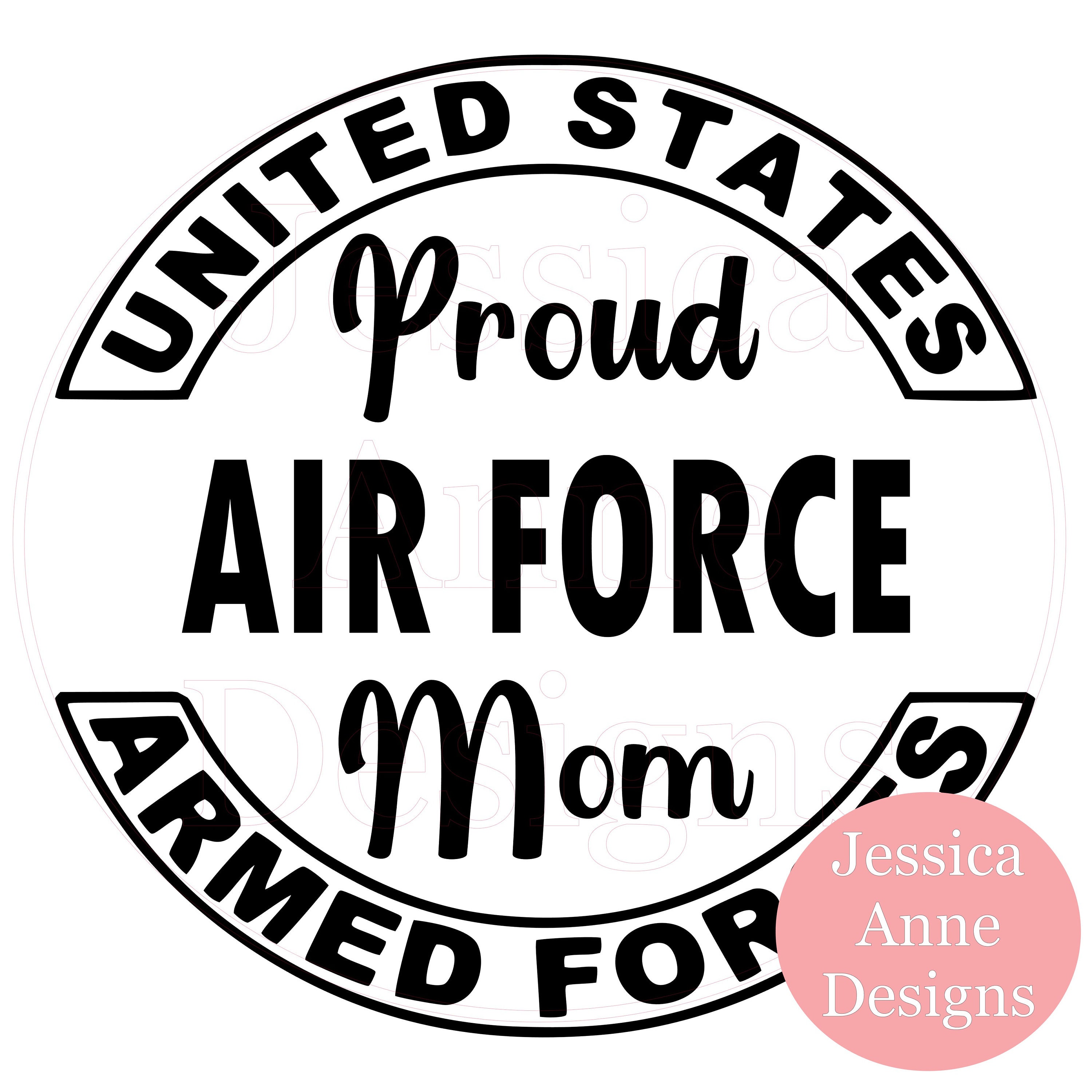 Proud Air Force Mom PNG Sublimation Instant Digital Design Download - Etsy