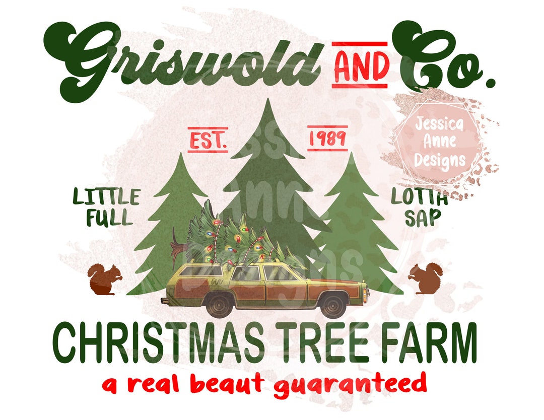 GRISWOLD TREE FARM Christmas Clark Png Sublimation Instant Digital ...