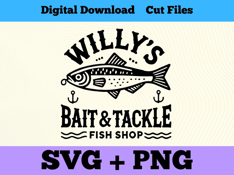 Stardew Valley - Willy's Bait and Tackle Fish Shop SVG PNG, Cut File - Etsy