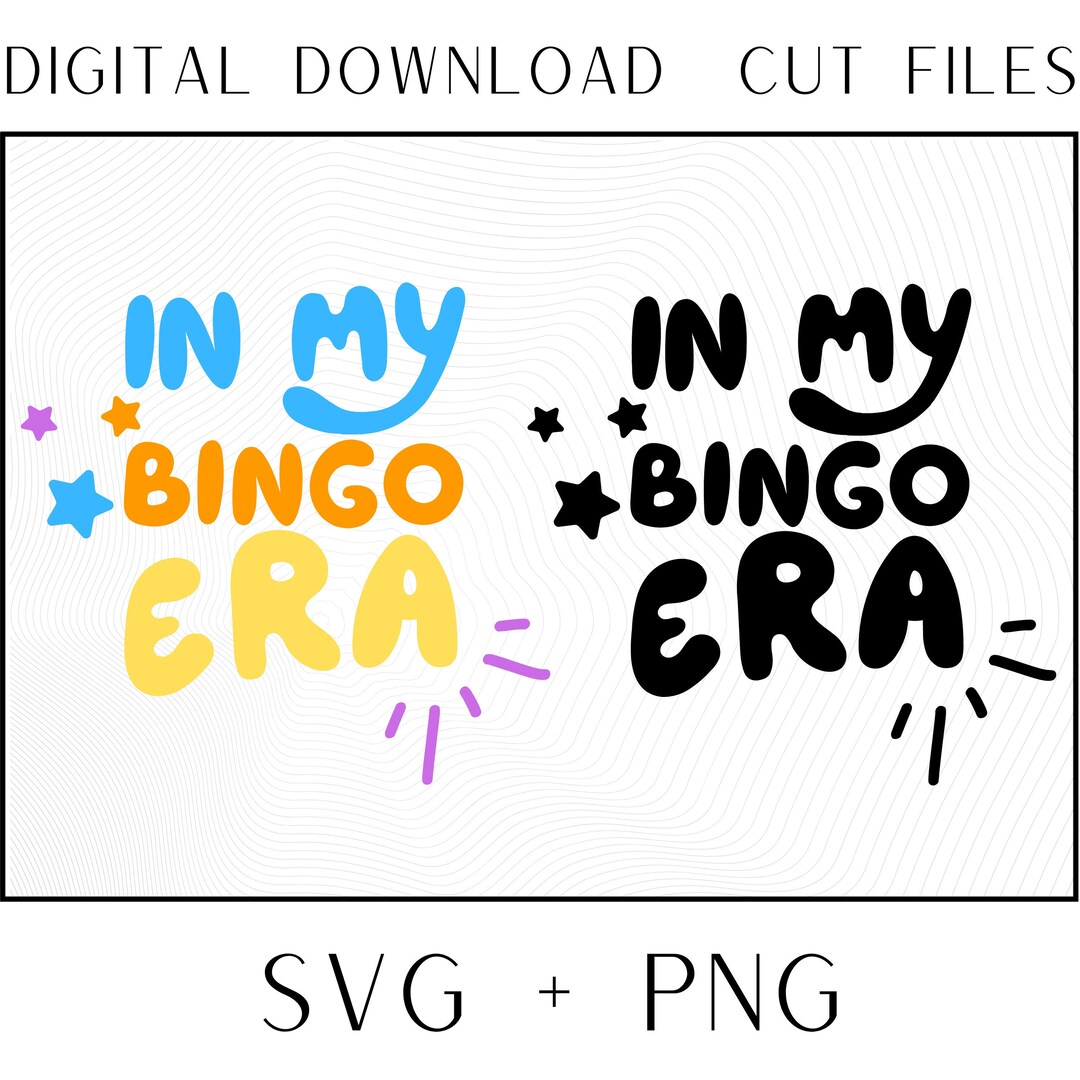 In My Bingo Era SVG PNG, Cut File - Etsy Canada