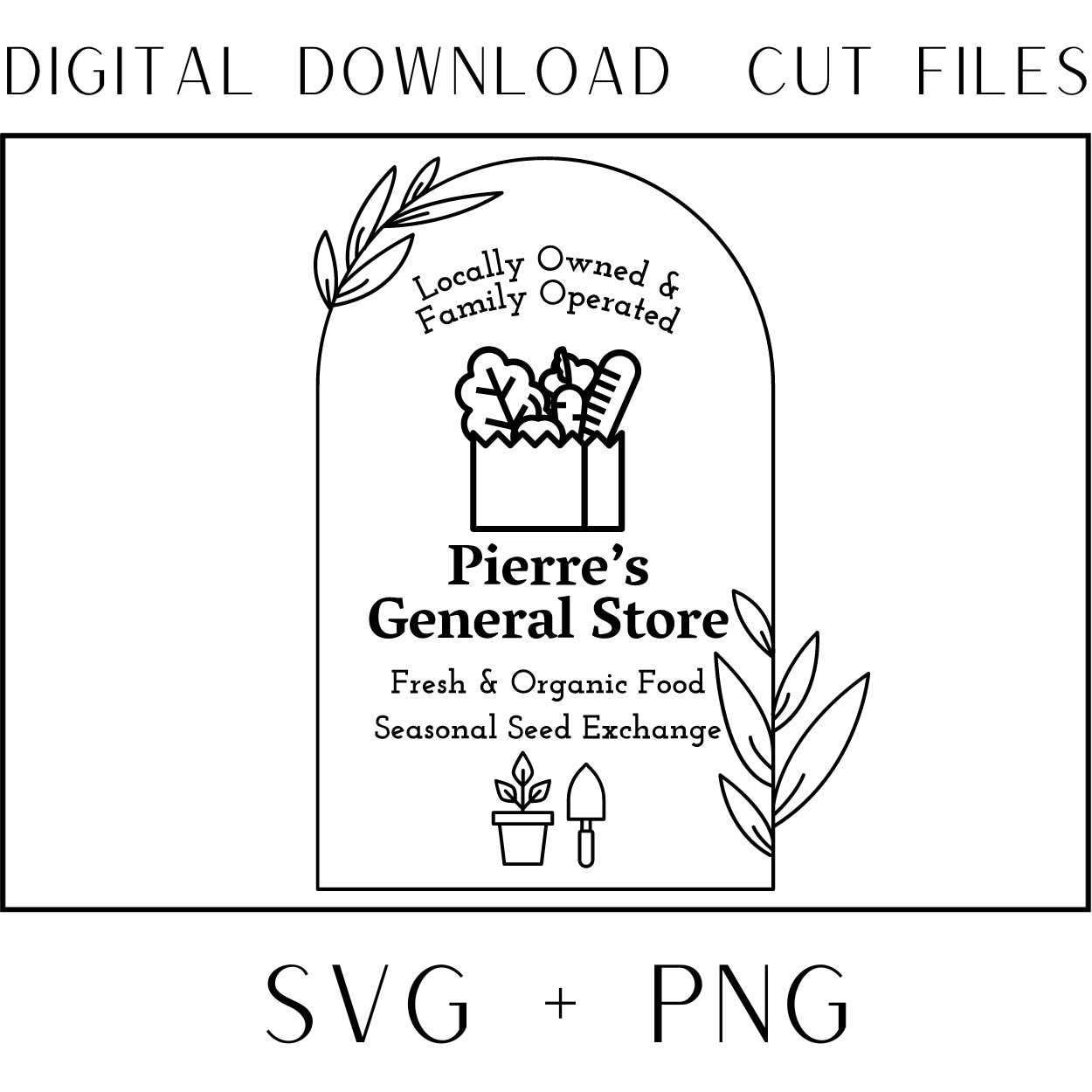Stardew Valley Pierre's General Store SVG PNG, Cut File - Etsy UK