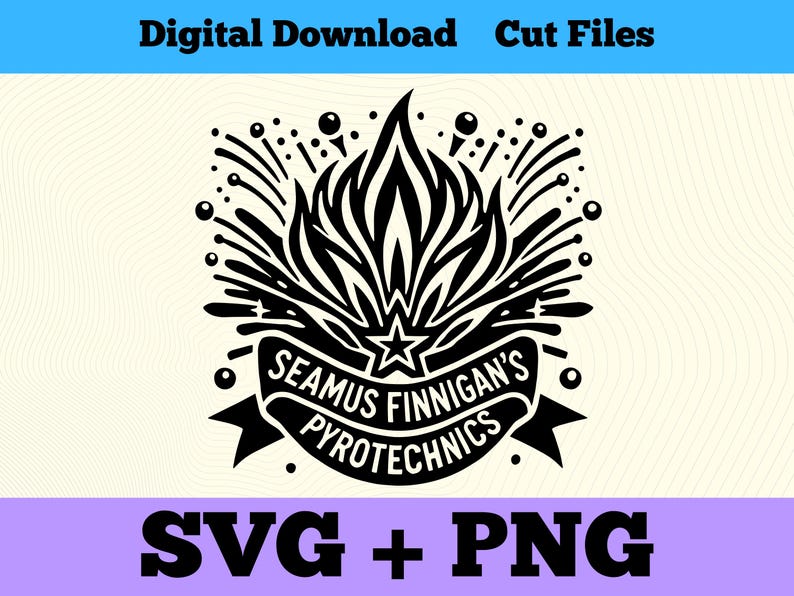 Wizard HP - Finnigans Pyrotechnics SVG PNG, Cut File Decal - Etsy