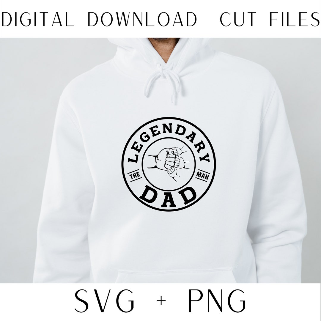 Father's Day Legendary Dad 3 Kids SVG PNG, Cut Files - Etsy