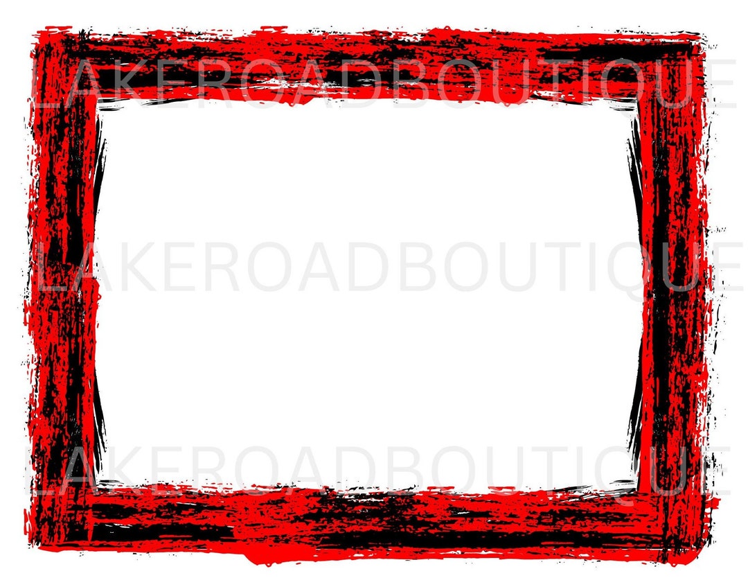 Red and Black Grunge Frame, Distressed Frame, Grunge Background, Bleach ...