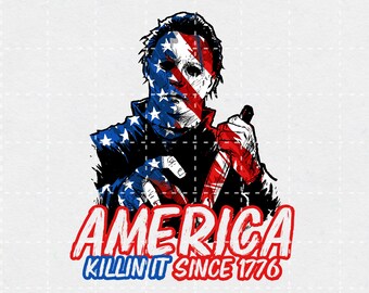 4th of July Horror Png - Etsy