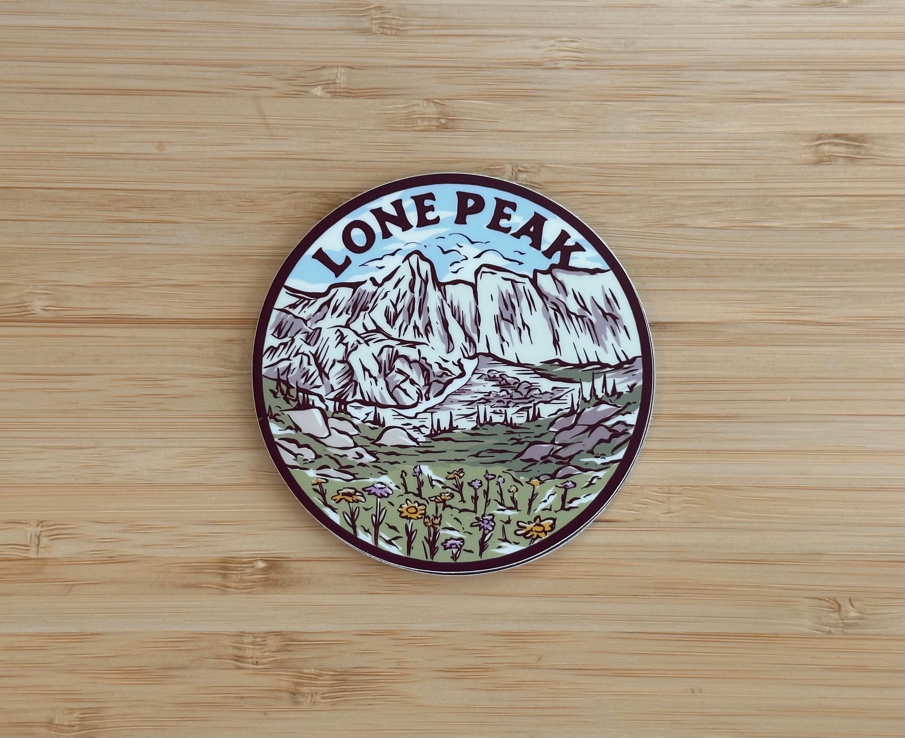 Lone Peak Hiking Completion Sticker - Etsy
