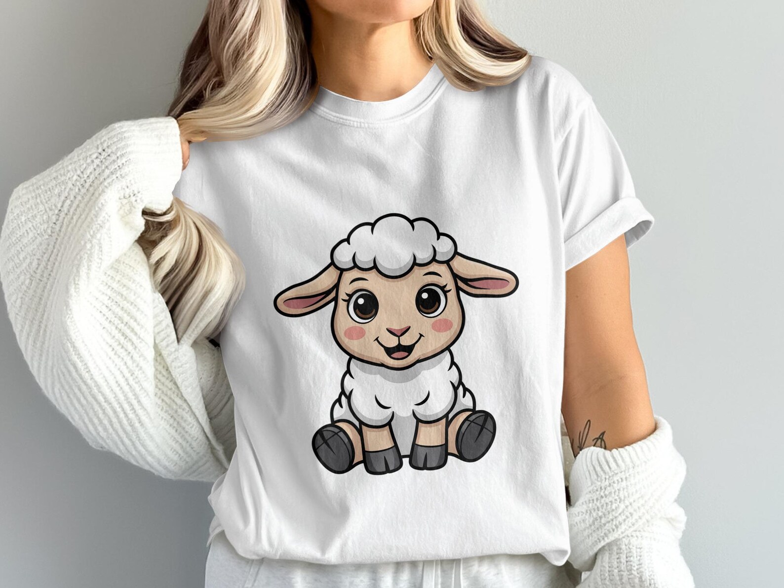 Baby Sheep Clipart, Cute Lamb Clipart, Baby Animal Clipart, Farm Animal ...