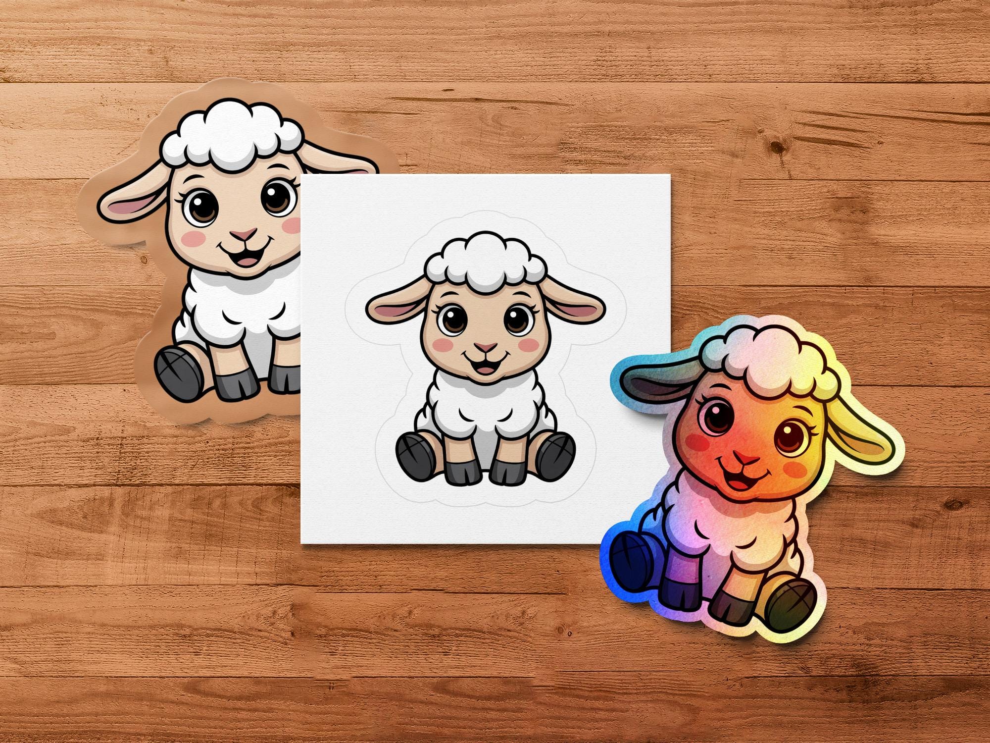 Baby Sheep Clipart, Cute Lamb Clipart, Baby Animal Clipart, Farm Animal ...