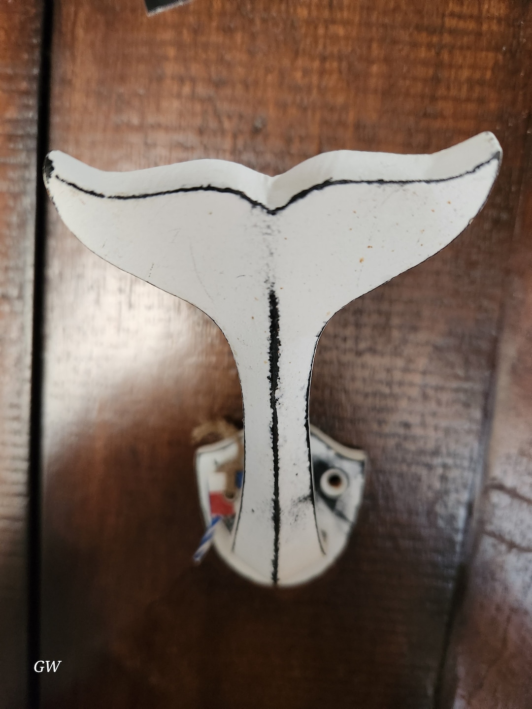 Whale Hook Wall Mount Worn - Etsy