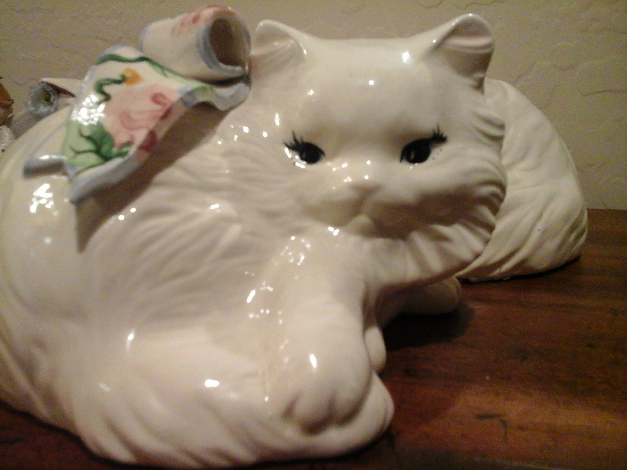 Ceramic Cats Pair of Ceramic Cats One of the Two is a - Etsy