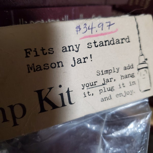 Mason Jar Lamp Kit - Etsy