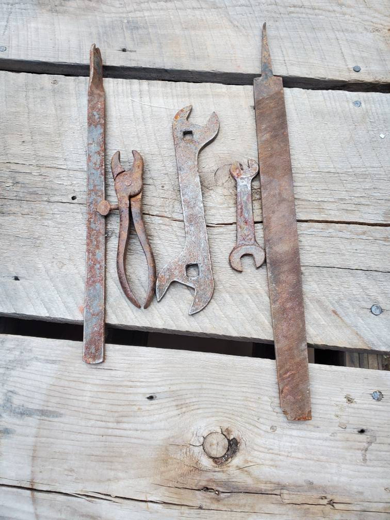 Vintage Rusty Tools Set of 5 - Etsy