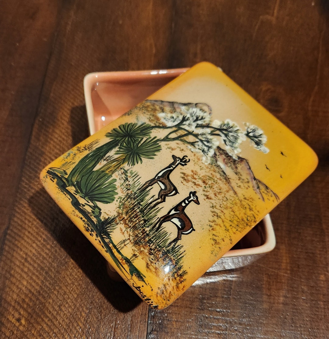 Vintage Hohokam Studios Native American Tribal Arizona Glazed Keepsake ...