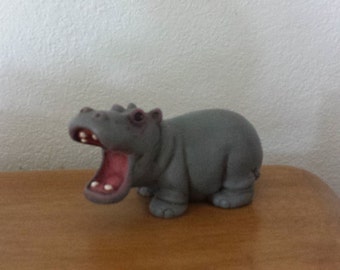 Ceramic hippo | Etsy