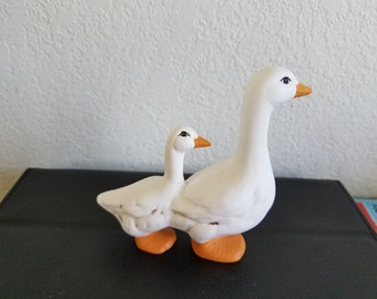 White ceramic ducks | Etsy