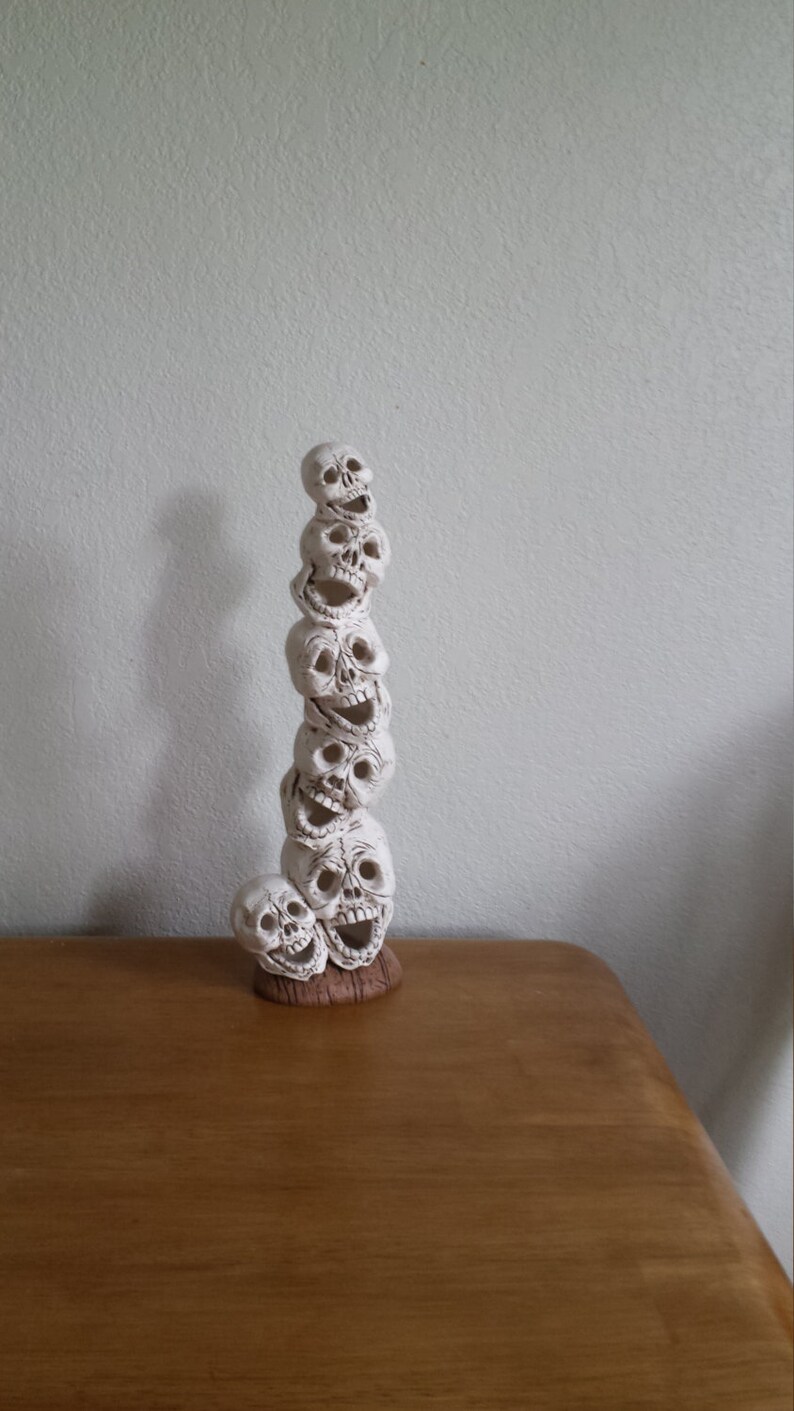 Ceramic Stack of Skulls 697 - Etsy