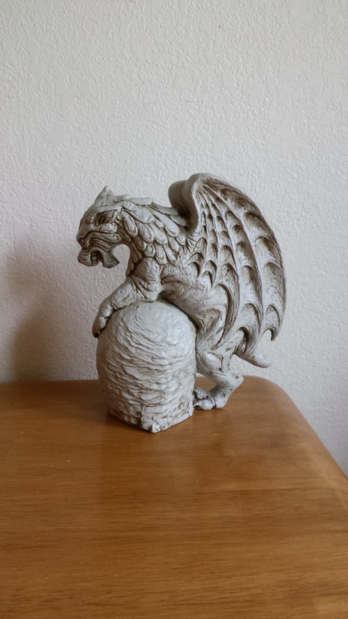 Ceramic Gargoyle on Rock 211 - Etsy