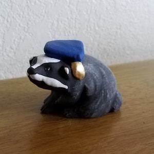 Ceramic Badger With Small Graduation Cap1258 - Etsy