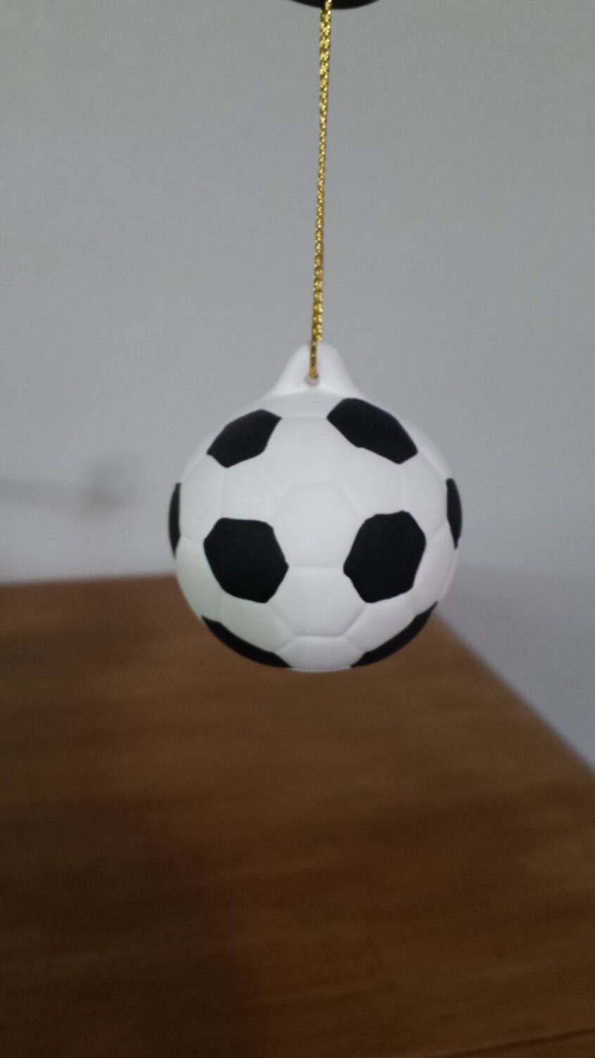 Ceramic Soccer Ball Ornament 508 | Etsy