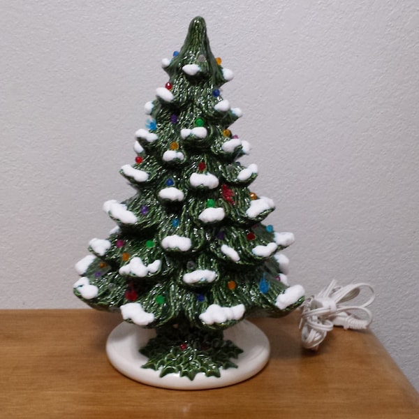 Ceramic Christmas Tree With Lights - Etsy