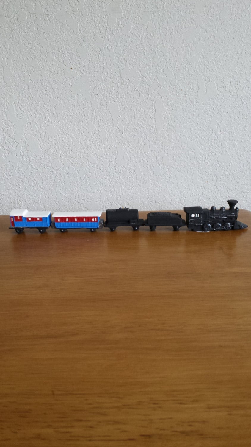 Ceramic Small Train Set Engine Has Smoke Stack - Etsy