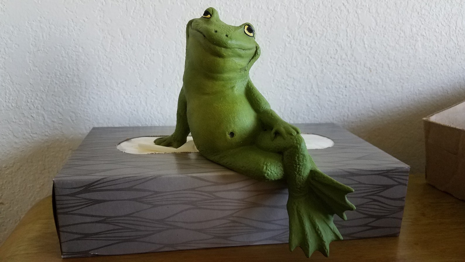 Ceramic Large Frog With Attitude - Shelf Sitter (#1208) - Etsy
