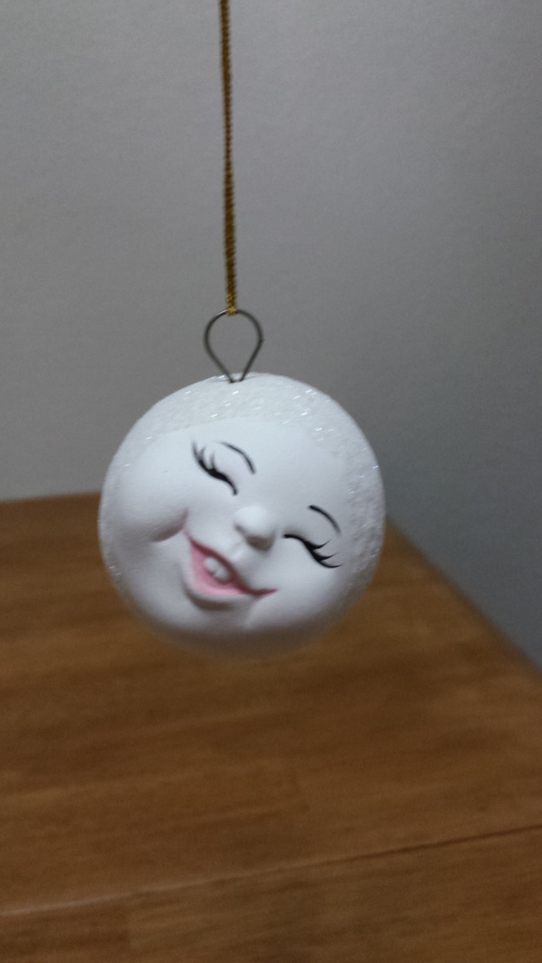 Ceramic Snowball Ornament: Smiling Face, Two Front Teeth - Etsy