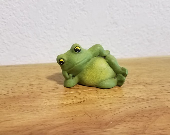 Ceramic Small Frog Laying on Side 820D - Etsy