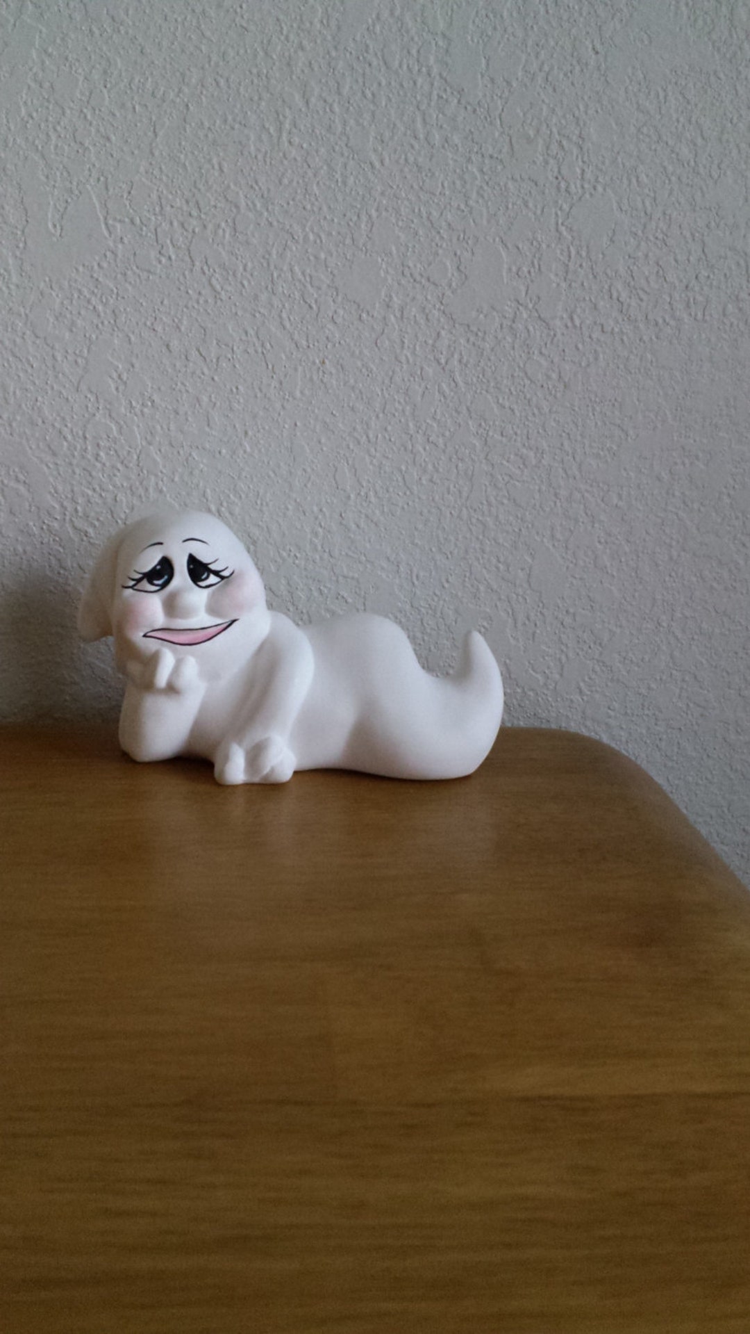 Ceramic Ghost Laying Down on His Side (#688) - Etsy