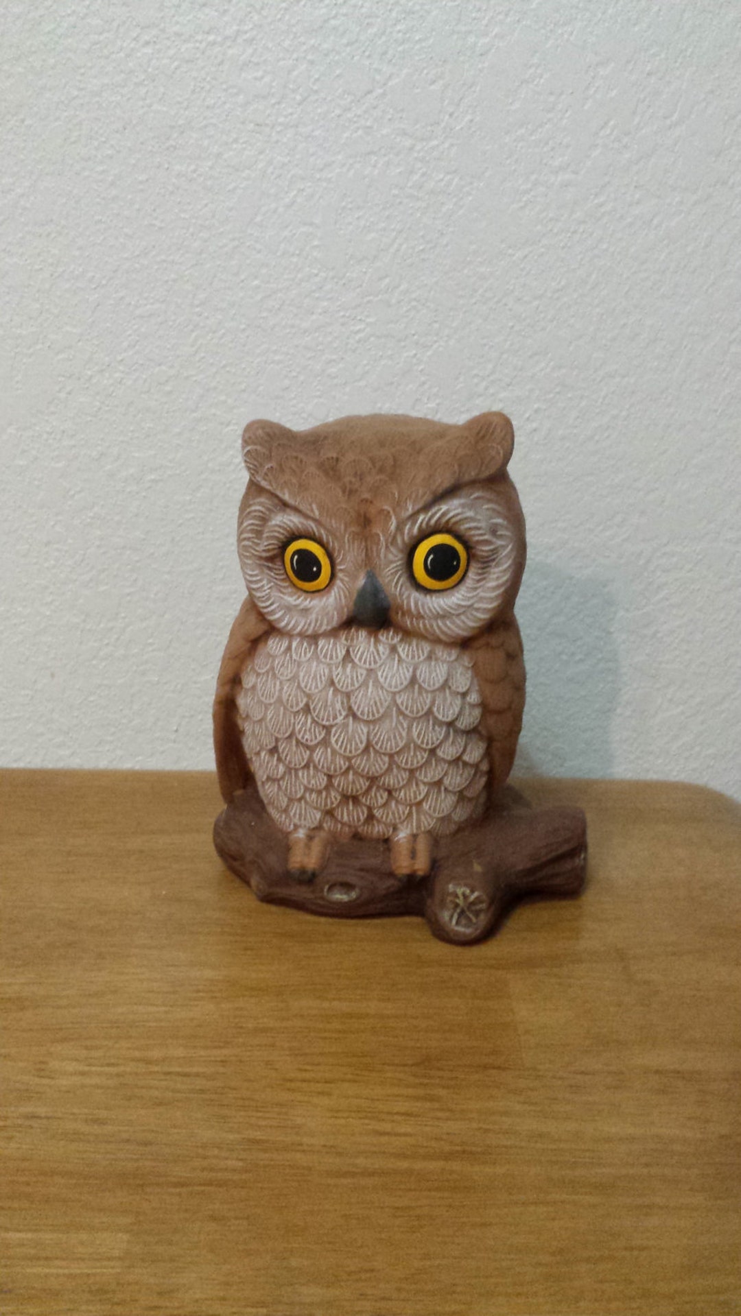 Cute Owl on Log (#740) - Etsy