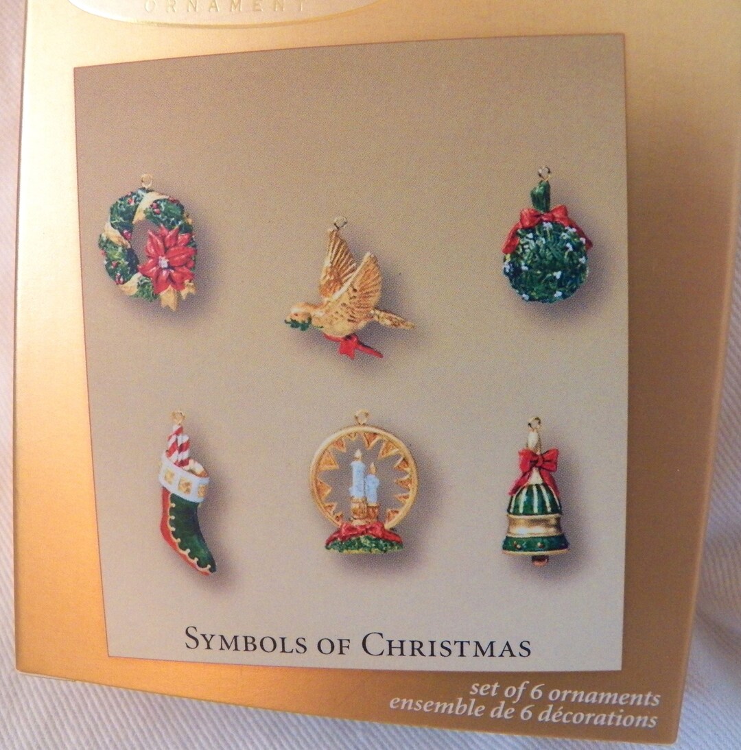 Vintage 2003 Hallmark Symbols of Christmas Club Set of 6 Miniature ...