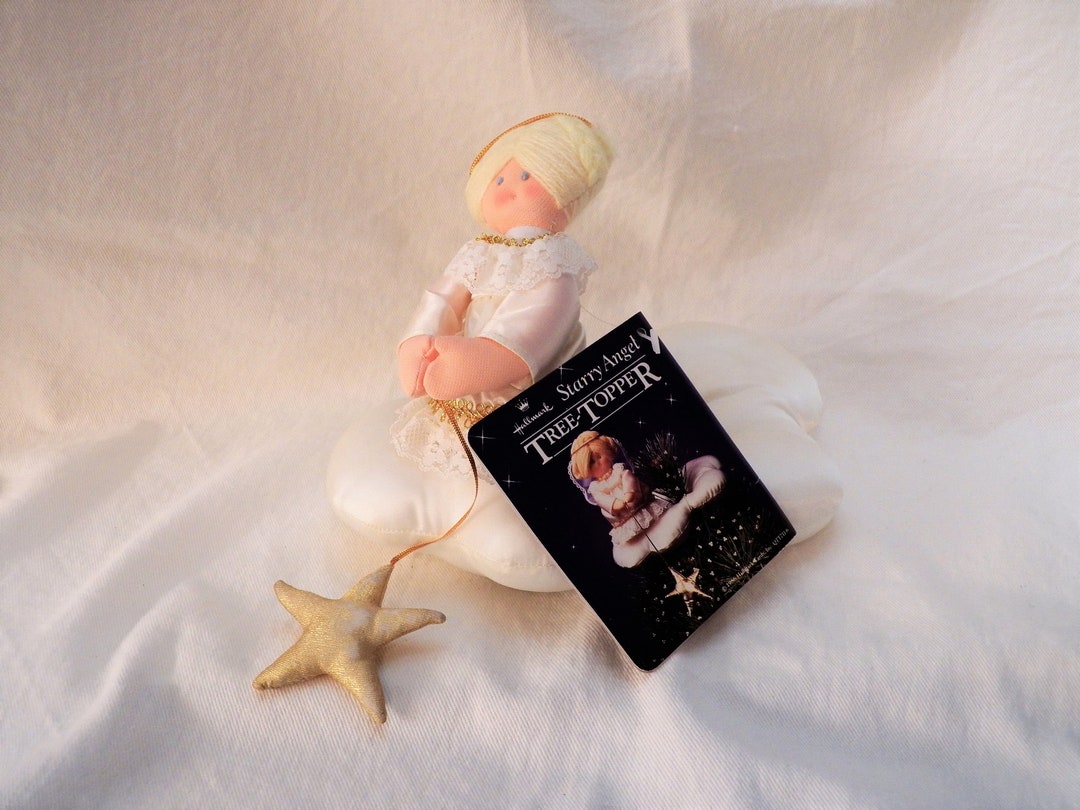 Vintage 1986 Hallmark Starry Angel Tree Topper - QTT7116 - Etsy