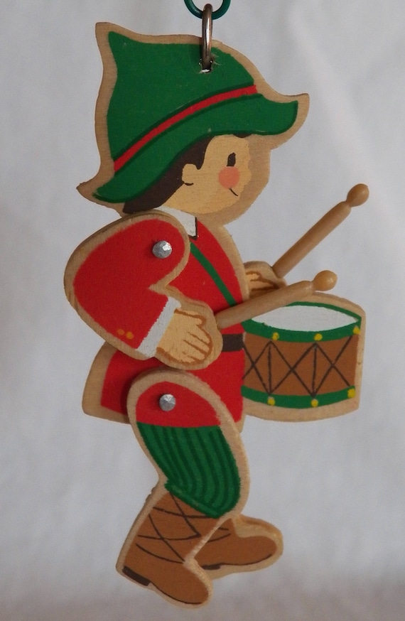 Vintage 1981 Hallmark Drummer Boy Ornament QX1481 - Etsy
