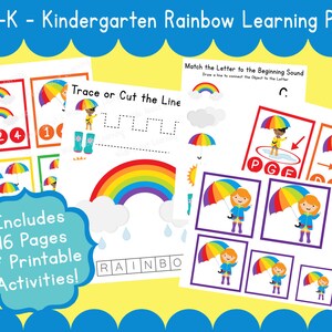 R for Rainbow Printable Preschool Pack U for Umbrella Curriculum ...