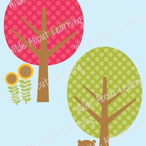 Forest Color Match Folder Game Woodland Printable - Instant Download ...