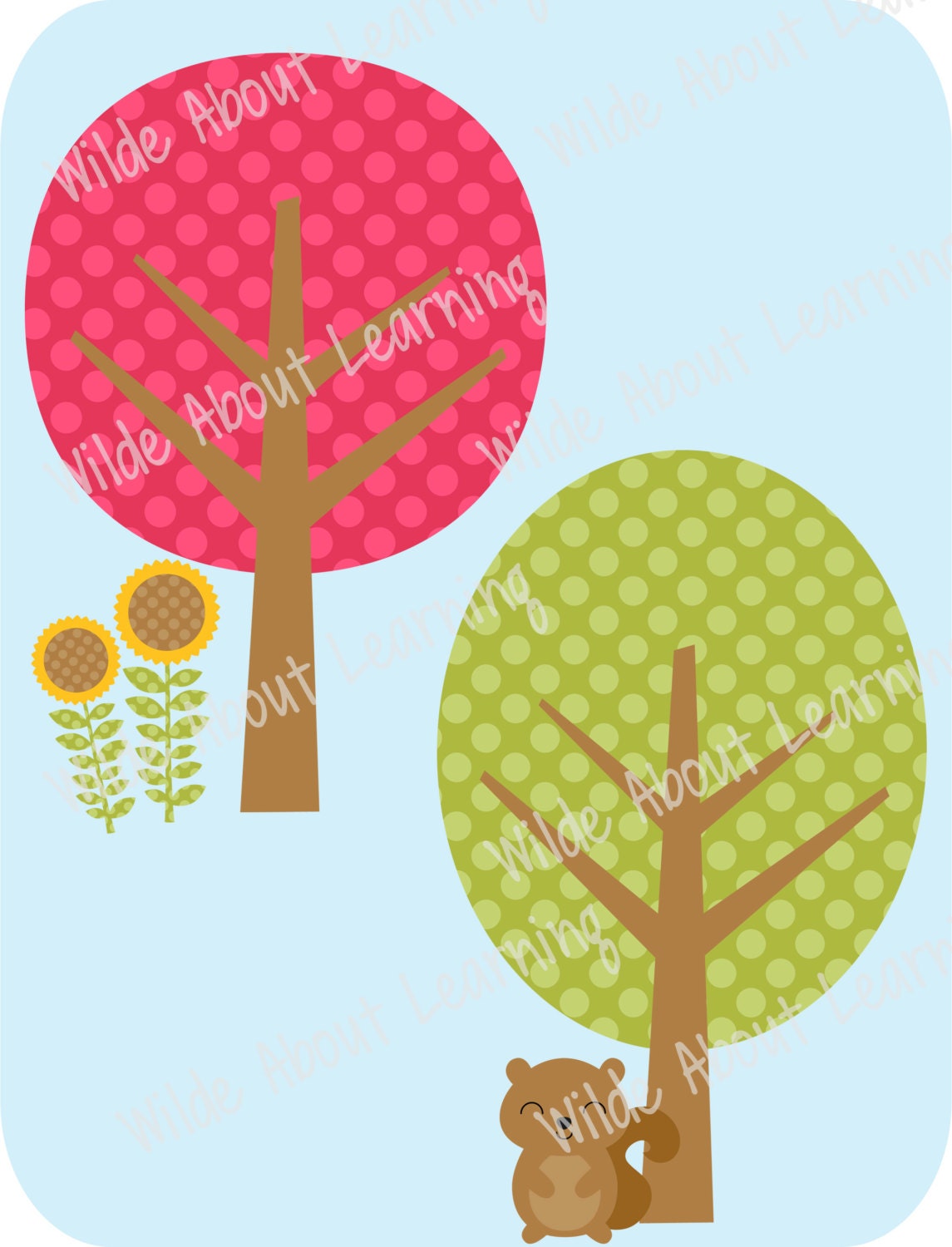 Forest Color Match Folder Game Woodland Printable - Instant Download ...