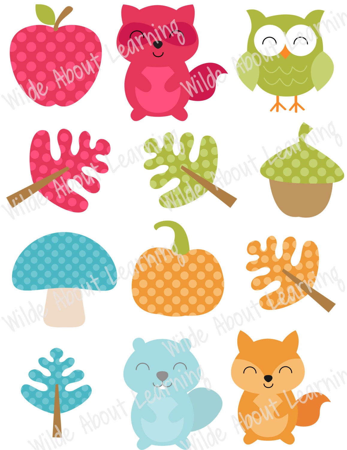 Forest Color Match Folder Game Woodland Printable - Instant Download ...