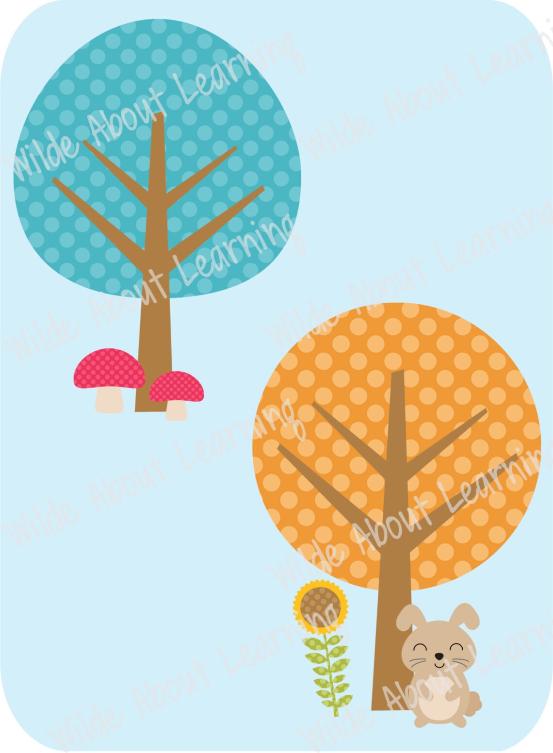 Forest Color Match Folder Game Woodland Printable - Instant Download ...